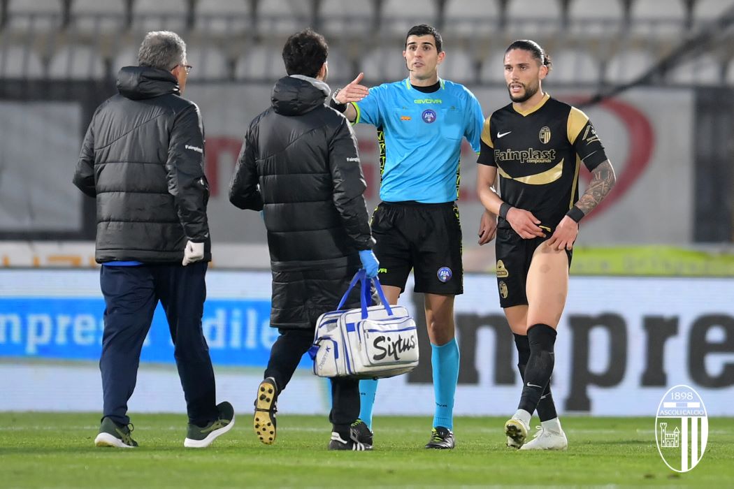 VeraTV.it | Ascoli, tegola Mendes: lesione al tendine del retto femorale